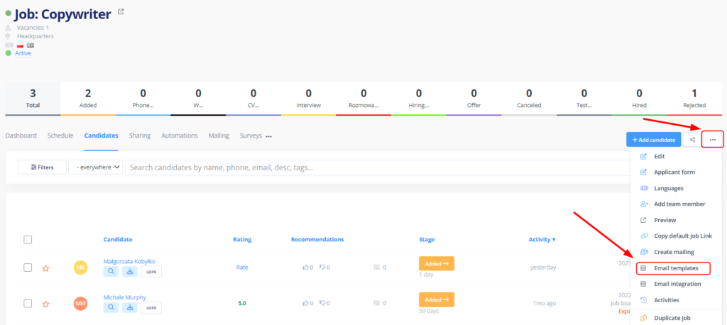 How to Manage Email Notification Templates – Help Center tomHRM