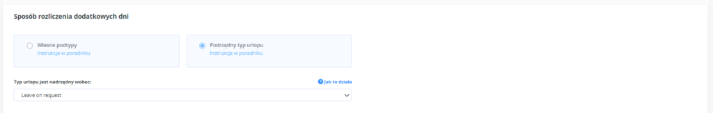 Subordinate Vacation Type versus Custom Subtypes – Help Center tomHRM