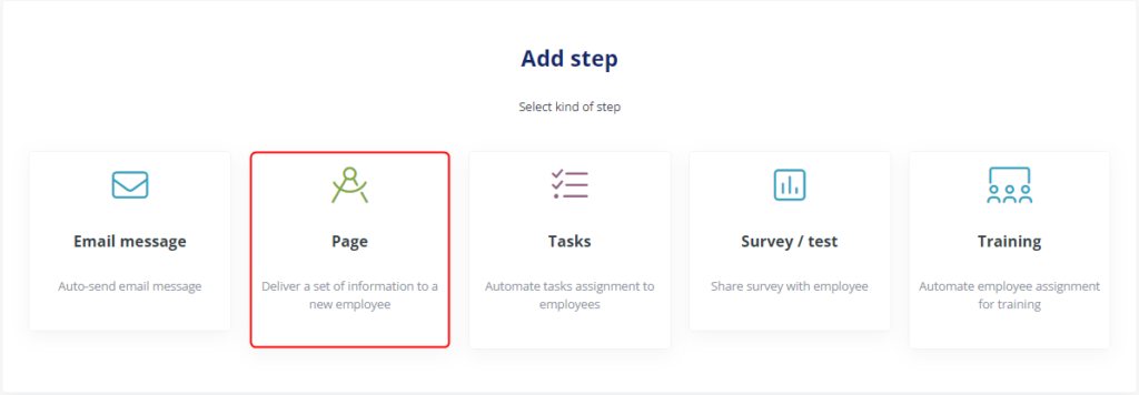 Onboarding Step: Page – Help Center tomHRM